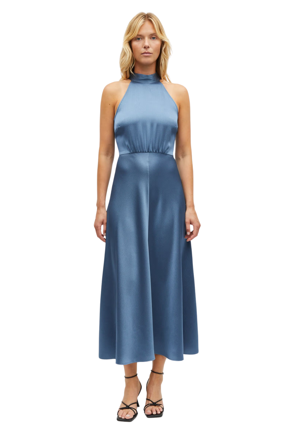 Samsoe Rheo Dress in Bluefin – Oliver